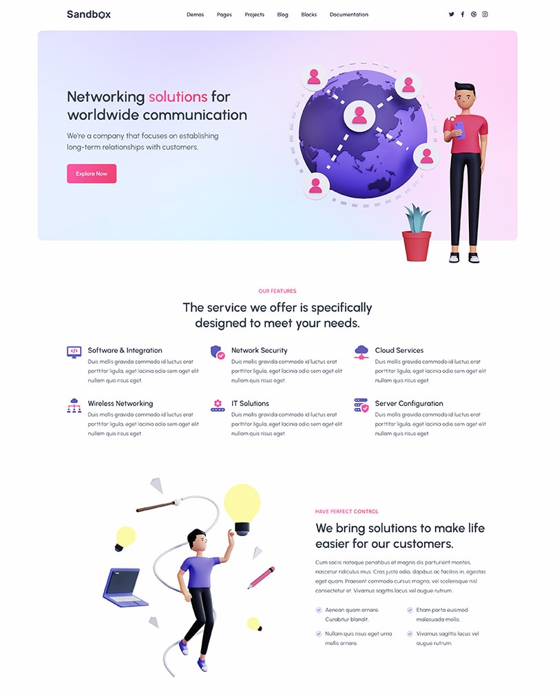 Sandbox - Modern & Multipurpose Bootstrap 5 Template